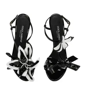 Dolce & Gabbana Keira Floral Embellished Stiletto Sandals
