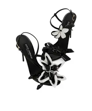 Dolce & Gabbana Keira Floral Embellished Stiletto Sandals