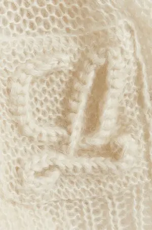 Loewe Logo Cable Knitted Cardigan