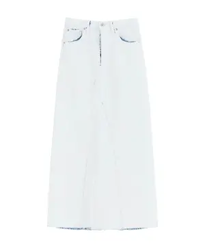 MAISON MARGIELA Raw Edge Hem Midi Skirt - 967