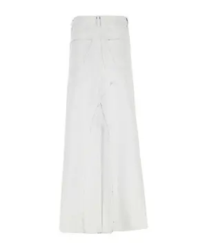 MAISON MARGIELA Raw Edge Hem Midi Skirt - 967