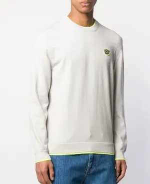 Kenzo Round Neck Logo Pullover - White