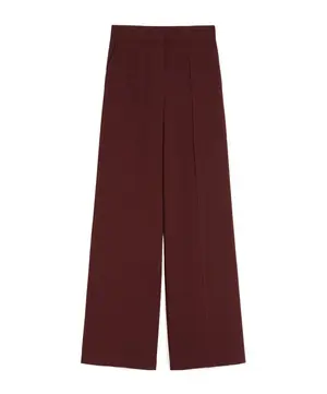 Max Mara Tuxedo-style Cady Trousers - Cherry Color