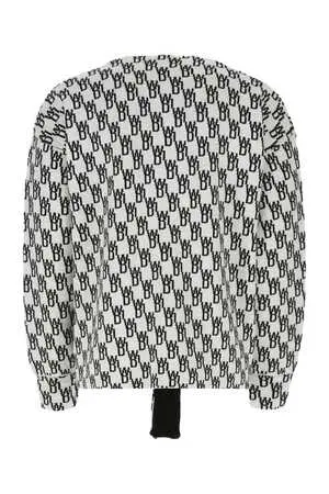 We11Done Monogram Jacquard Knit Cardigan - No