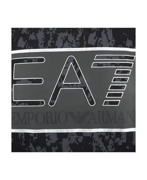 EA7 Camouflage Logo Hoodie