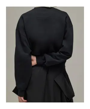 Y3 Brushed Terry Boxy Crewneck Sweatshirt