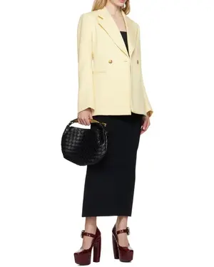 Bottega Veneta Sardine Woven Top Handle Bag - Black