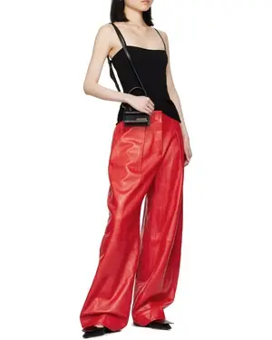 Jacquemus Ribbed Knit Singlet Top With Pendant Detail
