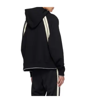 Palm Angels Logo Print Hoodie - Black