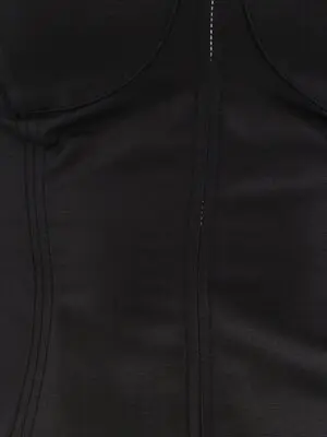 Stella McCartney Peplum Top With Shoulder Straps - Black