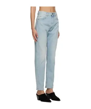 LOULOU STUDIO Tapered Jeans With Faded Finish