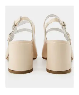 CAREL High-heeled Sandals With Adjustable Buckles - Nude