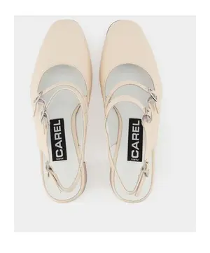 CAREL High-heeled Sandals With Adjustable Buckles - Nude