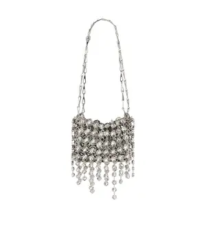 Rabanne 1969 Nano Fringe Shoulder Bag - Silver
