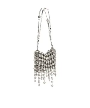 Rabanne 1969 Nano Fringe Shoulder Bag - Silver