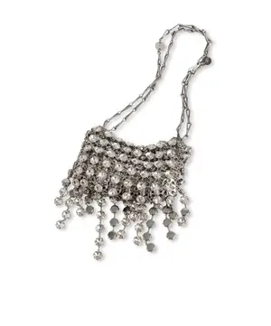 Rabanne 1969 Nano Fringe Shoulder Bag - Silver