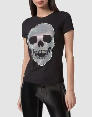 Philipp Plein Skull Embellished T-shirt