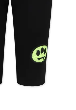 BARROW Elasticated Waistband Jersey Shorts With Embroidered Smiley Face