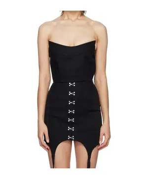 Dion Lee Black Bustiers
