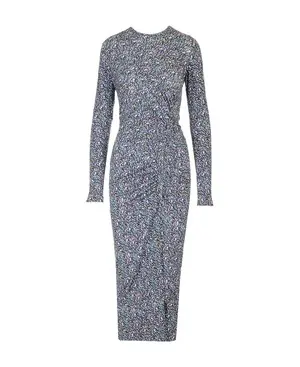 Isabel Marant Étoile Long-sleeved Printed Crewneck Dress