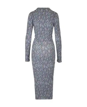 Isabel Marant Étoile Long-sleeved Printed Crewneck Dress