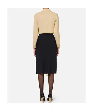 Elisabetta Franchi Zip-front Pencil Midi Skirt