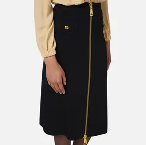 Elisabetta Franchi Zip-front Pencil Midi Skirt