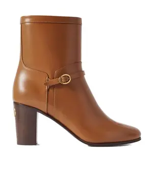 Valentino Garavani 80mm Leather Ankle Boots
