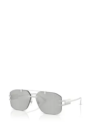 Versace Pilot Frame Sunglasses - Gray