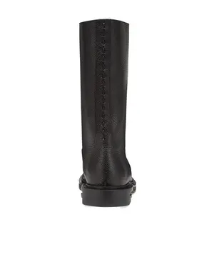 Fendi Calfskin Frame Boots - Black