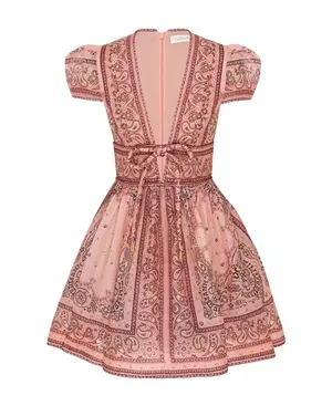 Zimmermann Matchmaker Structured Mini Dress - Pink