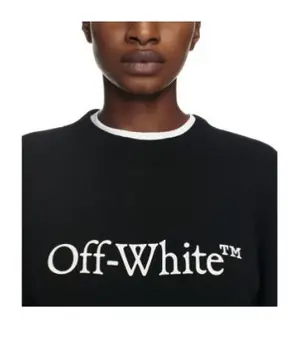 Off-White Crewneck Drop Shoulder Sweatshirt
