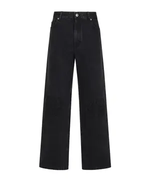 Loewe Anagram Baggy Jeans - Black