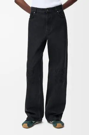 Loewe Anagram Baggy Jeans - Black