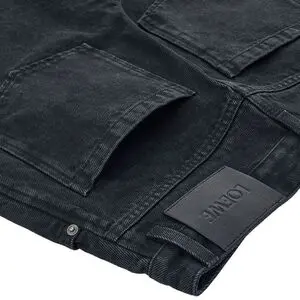 Loewe Anagram Baggy Jeans - Black