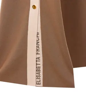 Elisabetta Franchi Striped Logo Trousers