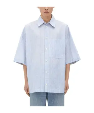 Bottega Veneta Bv Embroidered Check Overshirt