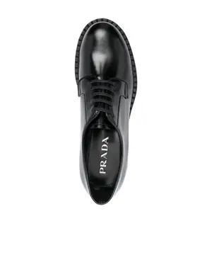 Prada Polished Finish Derby Shoes