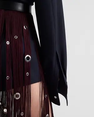 Prada Pinstripe Single-breasted Shirt Jacket