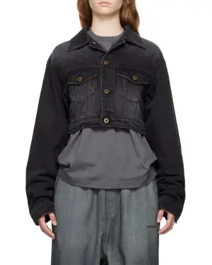We11Done Long-sleeved Denim Trucker Jacket