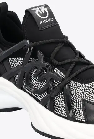 Pinko Embellished Ariel Lace-up Sneakers
