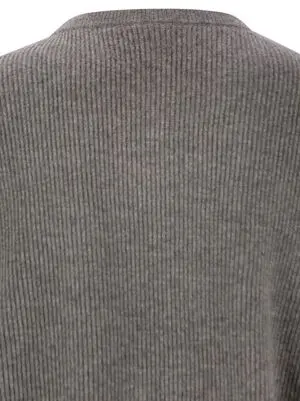 Brunello Cucinelli Ribbed Crew Neck Sweater
