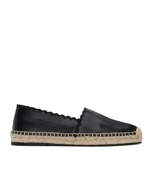 Chloé Scalloped Edge Slip-on Flats