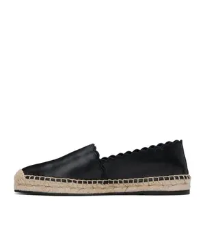 Chloé Scalloped Edge Slip-on Flats