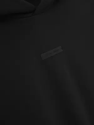 Fear Of God Logo Hoodie - Black
