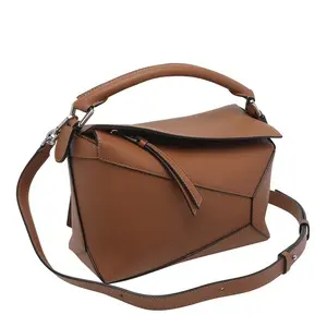 Loewe Small Puzzle Edge Bag - Brown