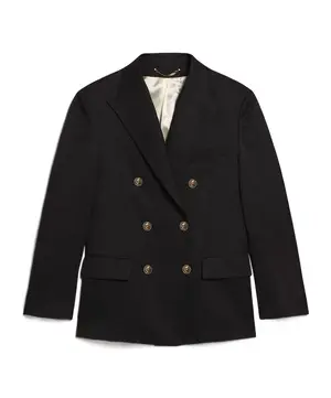 GOLDEN GOOSE Double Breasted Tailored Blazer - Black