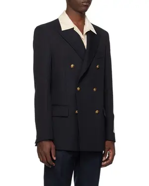 GOLDEN GOOSE Double Breasted Tailored Blazer - Black