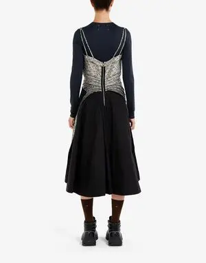 MAISON MARGIELA Floral-embroidered A-line Dress