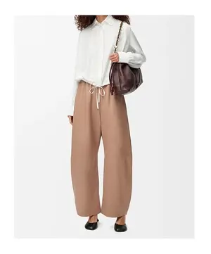 Loewe Long Sleeve Shirt With Drawstring Hem - White